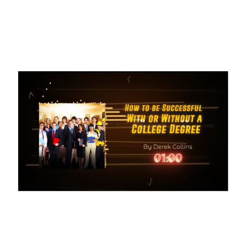 How to be Successful With or Without a College Degree (MP4 Visual Audi – Private Label Books